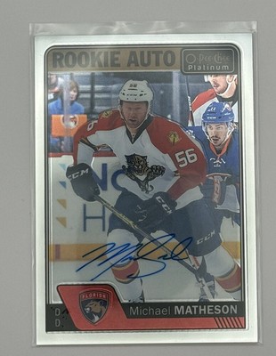 2016-2017 OPC Platinum Rookie Auto R-MA Michael Matheson | eBay