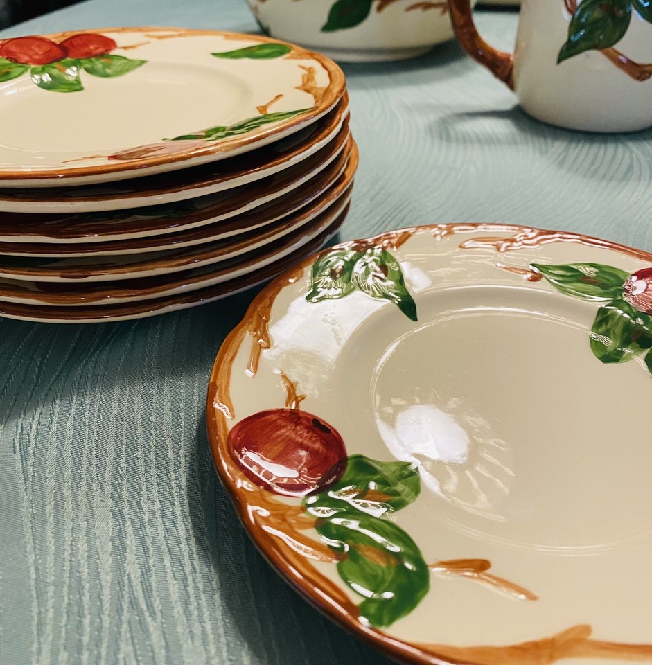 Vintage Franciscan Apple Dinnerware 45 Pieces inc. Pitcher Salt/Pepper ...