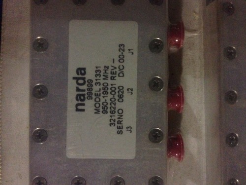 NEW Narda 31331 SMA 3-Way Power Splitter Combiner Divider 950 to ...