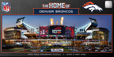 MasterPieces - Denver Broncos Stadium - NFL 1000 Piece Panoramic Jigsaw ...