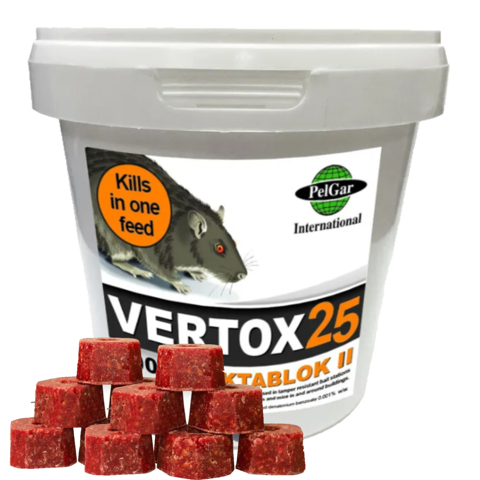 15 x 20g Rodent Block Bait Killer - Strong Strength - Rat & Mouse ...