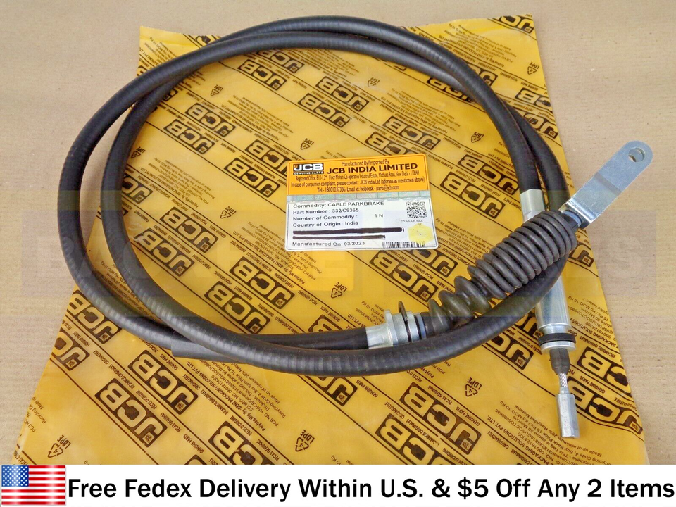 JCB PARTS - GENUINE JCB PARKING BRAKE CABLE (PART NO. 910/60225 332 ...