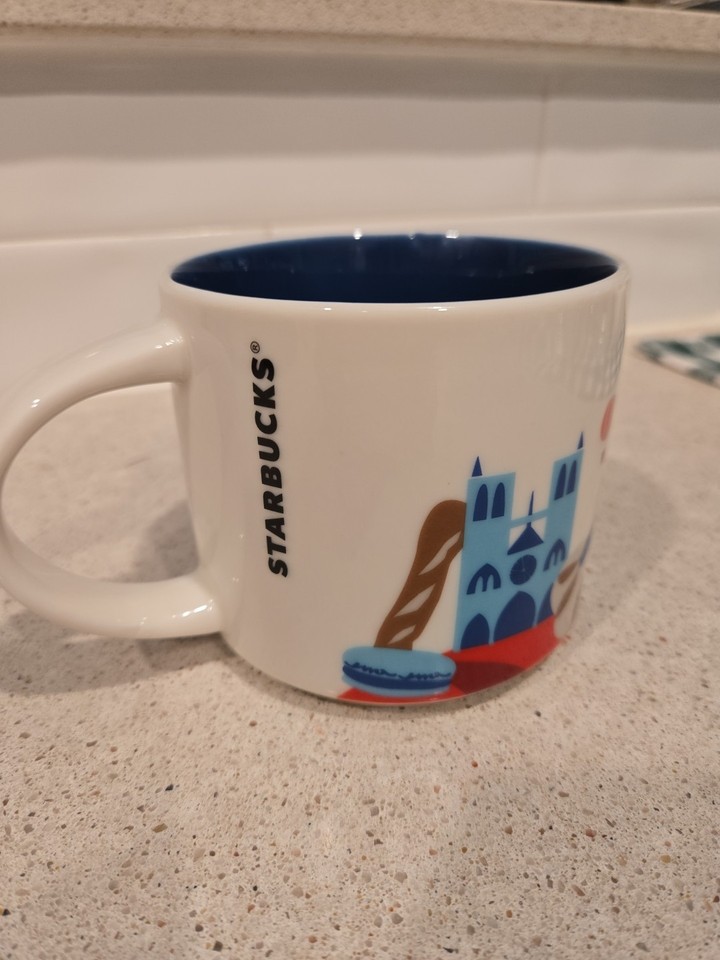 Starbucks Mug Paris City You Are Here Series Coffee Ceramic YAH 14oz | eBay