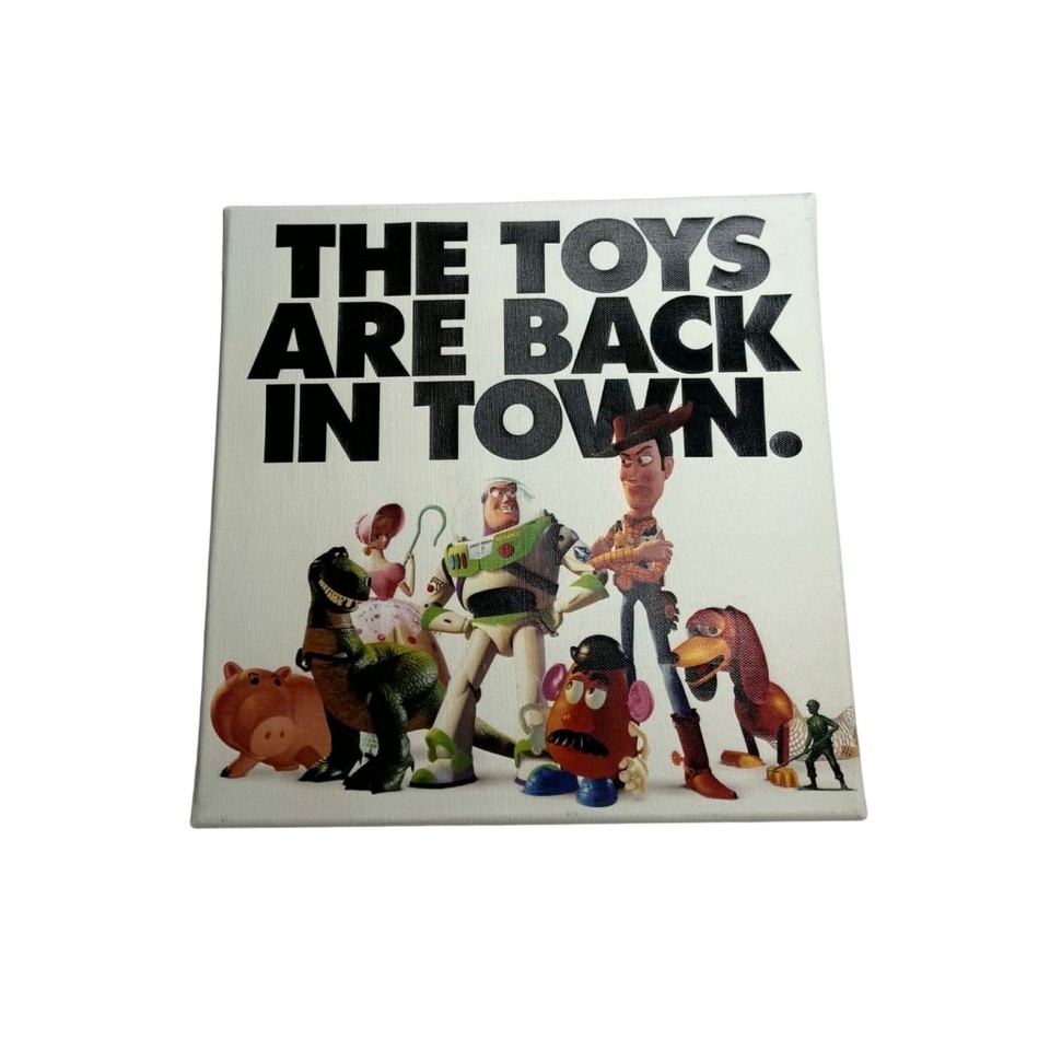 Disney Toy Story ArtDeli Canvas Wall Art Woody Buzz Rex - Nursery Kids ...