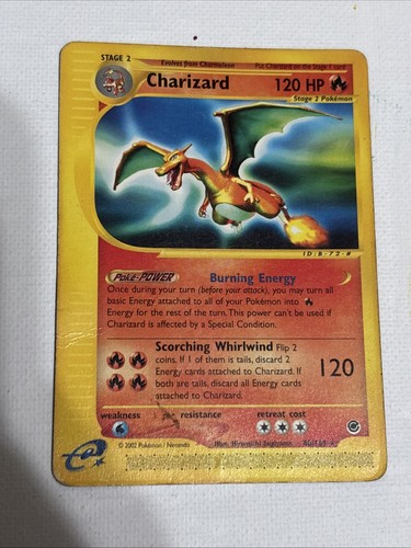 Pokemon TCG English Card Expedition Base Set Charizard 40/165 Non-Holo ...