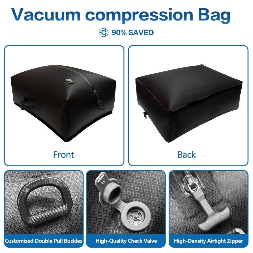 44L Vacuum Compression Bag Waterproof Luggage Vacuum Storage Bag ...