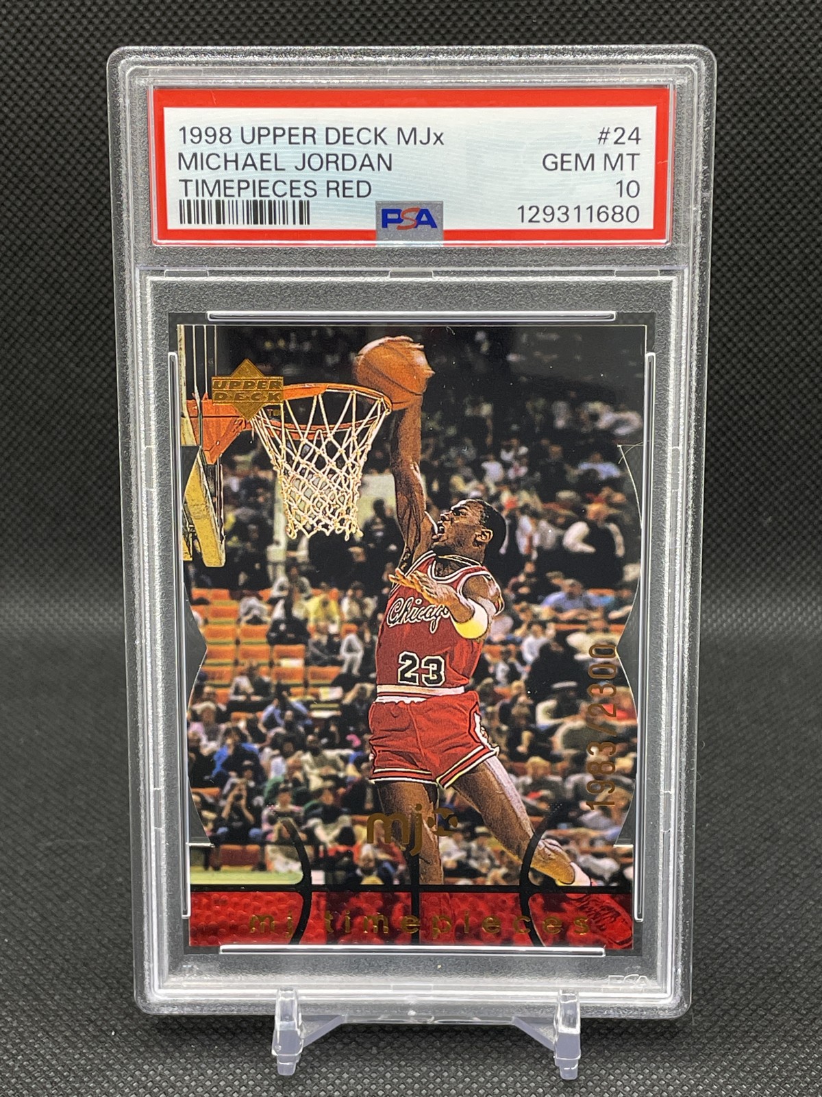 1998 Upper Deck mjx - Michael Jordan #24 Mj Timepieces Red /2300 | eBay