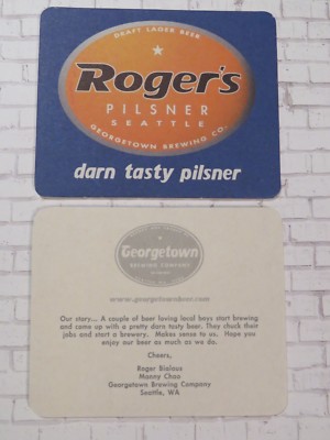 Beer Coaster ~ GEORGETOWN Brewing Roger's Pilsner, Seattle, WASHINGTON ...
