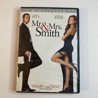 Mr. and Mrs. Smith (DVD, 2009) Action Romance Widescreen Brad Pitt ...