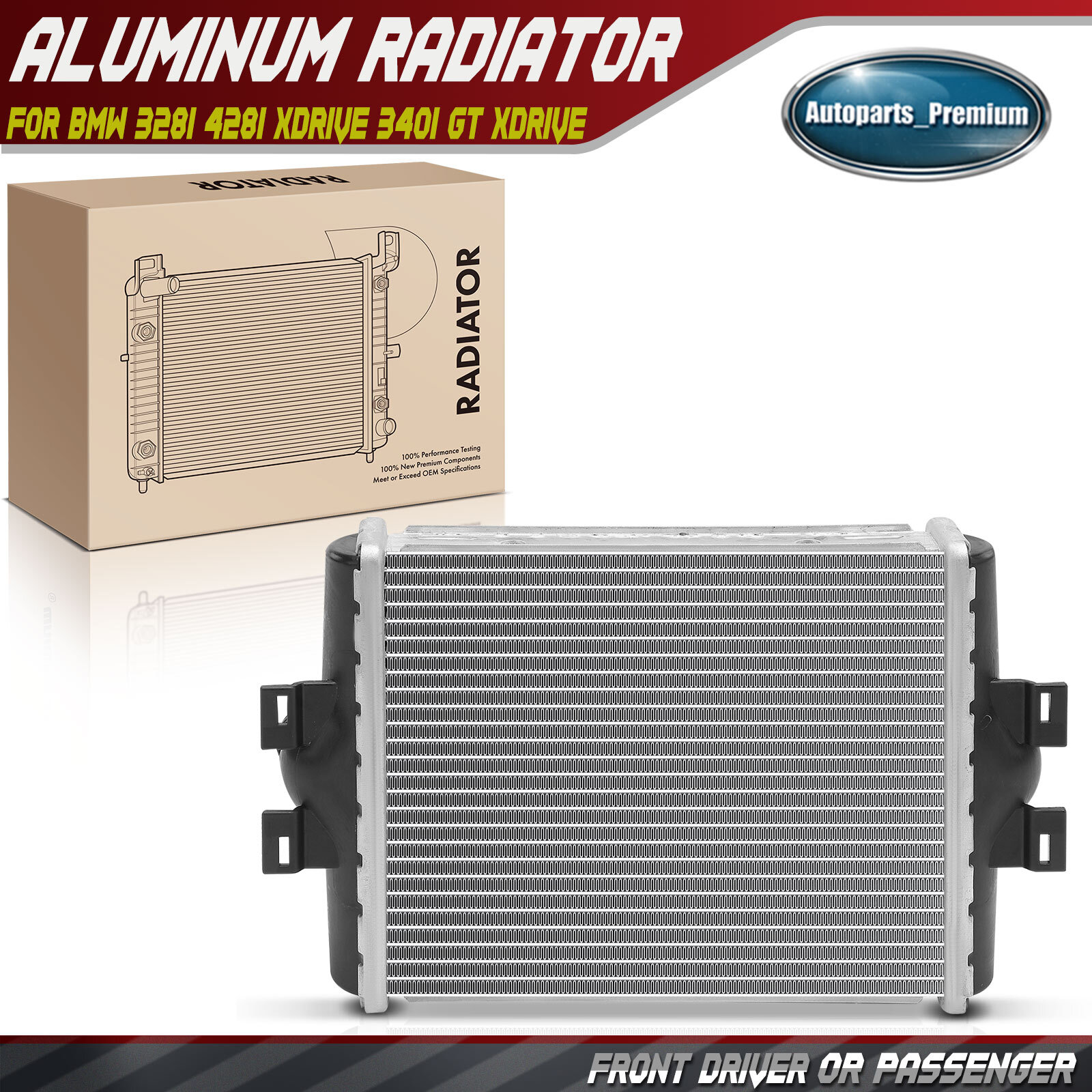 BMW 328i 428i 340i xDrive M240i 335i 435i Auxiliary Radiator ...