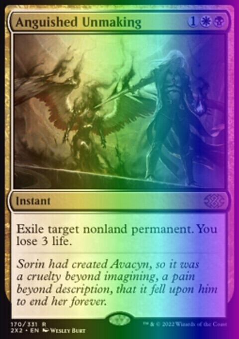 MTG Magic the Gathering Anguished Unmaking (170/686) Double Masters ...