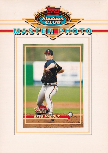 1993 Stadium Club Master Photo Greg Maddux Box Topper | eBay