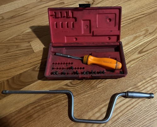 Snap On SSDMR4B orange Magnetic Screwdriver F-4-L 3/8 Drive Speed ...