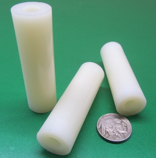 Nylon 66 Spacer, Natural, NO.5/16" Screw, 3/4" OD x .315" ID x 2 1/2 ...