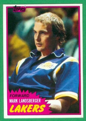 1981-82 TOPPS #78W MARK LANDSBERGER LOS ANGELES LAKERS NM | eBay