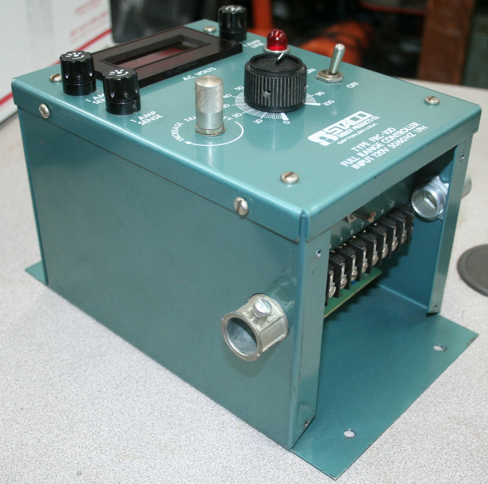 STACO FRC-10D FULL RANGE CONTROLLER 120V INPUT 50/60Hz MOTOR for sale ...