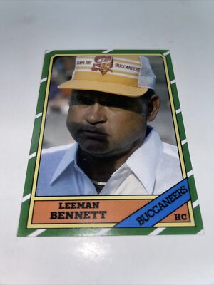 Leeman Bennett 1986 Football Custom Card Tampa Bay Buccaneers A-518 | eBay