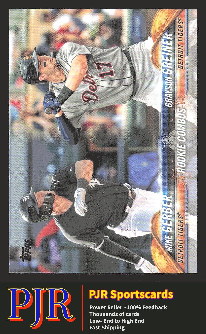 2018 Topps Update #US36 Mike Gerber / Grayson Greiner SN25 Detroit ...