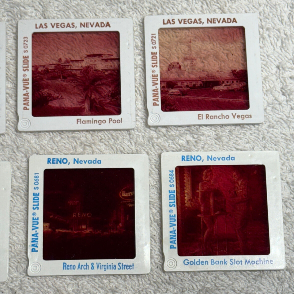 8 Vintage Pana-Vue Souvenir 35mm Slides - Las Vegas, The Dunes ...