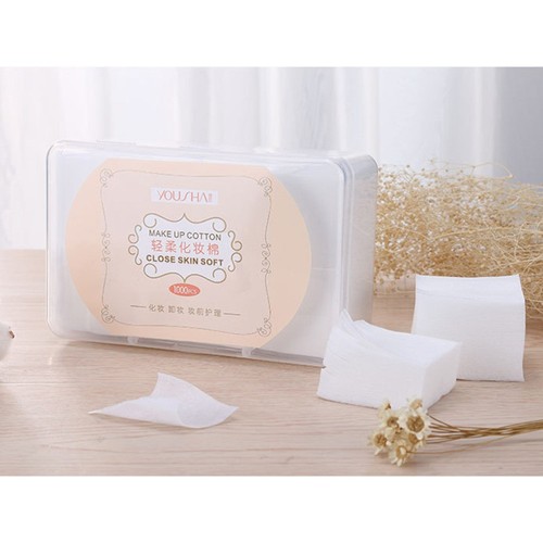 1000 Pcs Non-woven Makeup Remover Cotton Facial Cleansing Pads Face ...