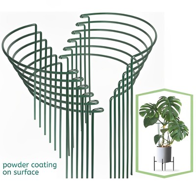 4/8/16PCS Round Metal Plant Supports Stake For Peonies Hydrangea Stakes ...