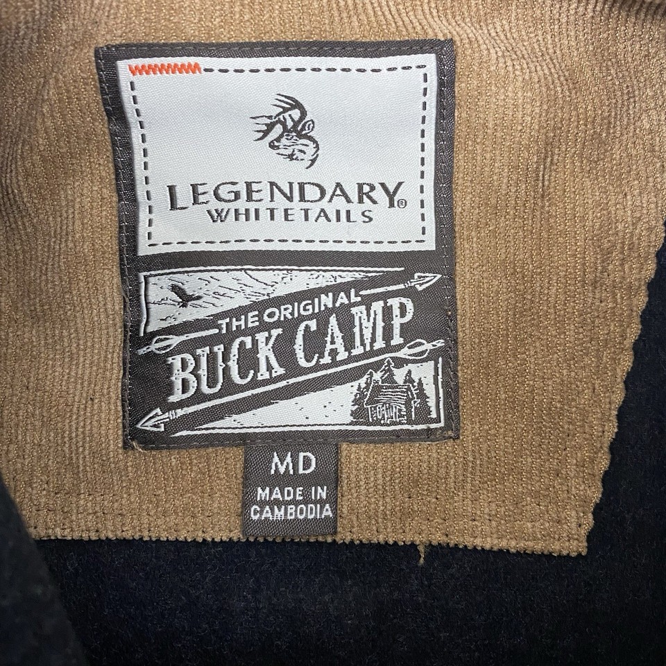 Legendary Whitetails Men's MEDIUM Buck Camp Flannel Long Sleeve Shirt ...