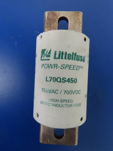 LITTELFUSE High Speed Semiconductor Fuse: 450 A Amps, 700V AC, Round ...