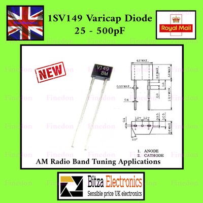 1SV149 25-500pF AM HF varicap varactor diode UK Seller | eBay