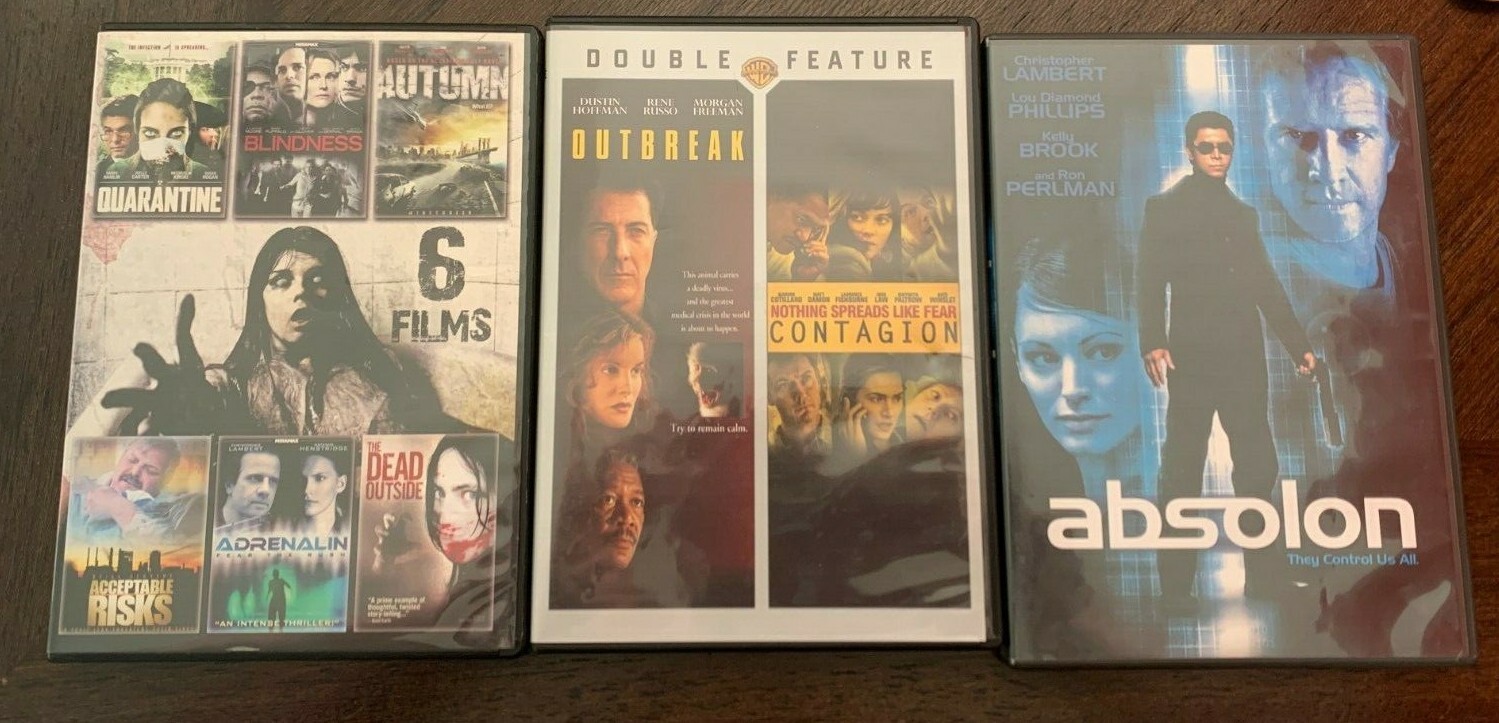 Bundle Pandemic x9 DVD Movies Outbreak Contagion Quarantine Absolon ...