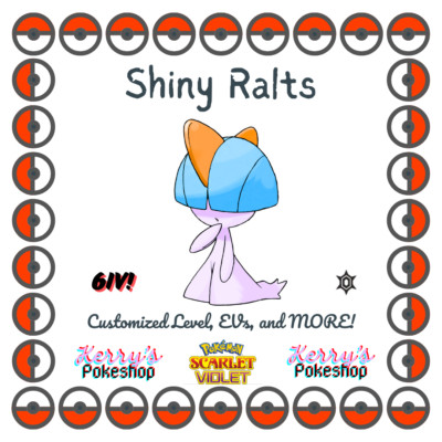 🔥Pokémon Scarlet & Violet🔥 6IV Shiny Ralts with free item for novices ...