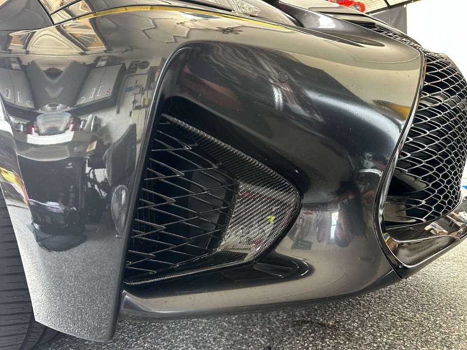 Lexus RC F GS F OEM Radiator Grille Garnish Pair in Carbon Fiber | eBay