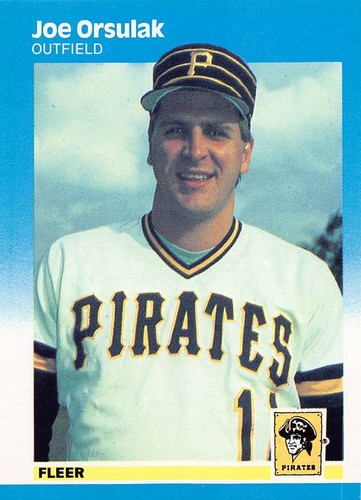 Joe Orsulak 1987 Fleer 615 Pittsburgh Pirates BASEBALL Card | eBay