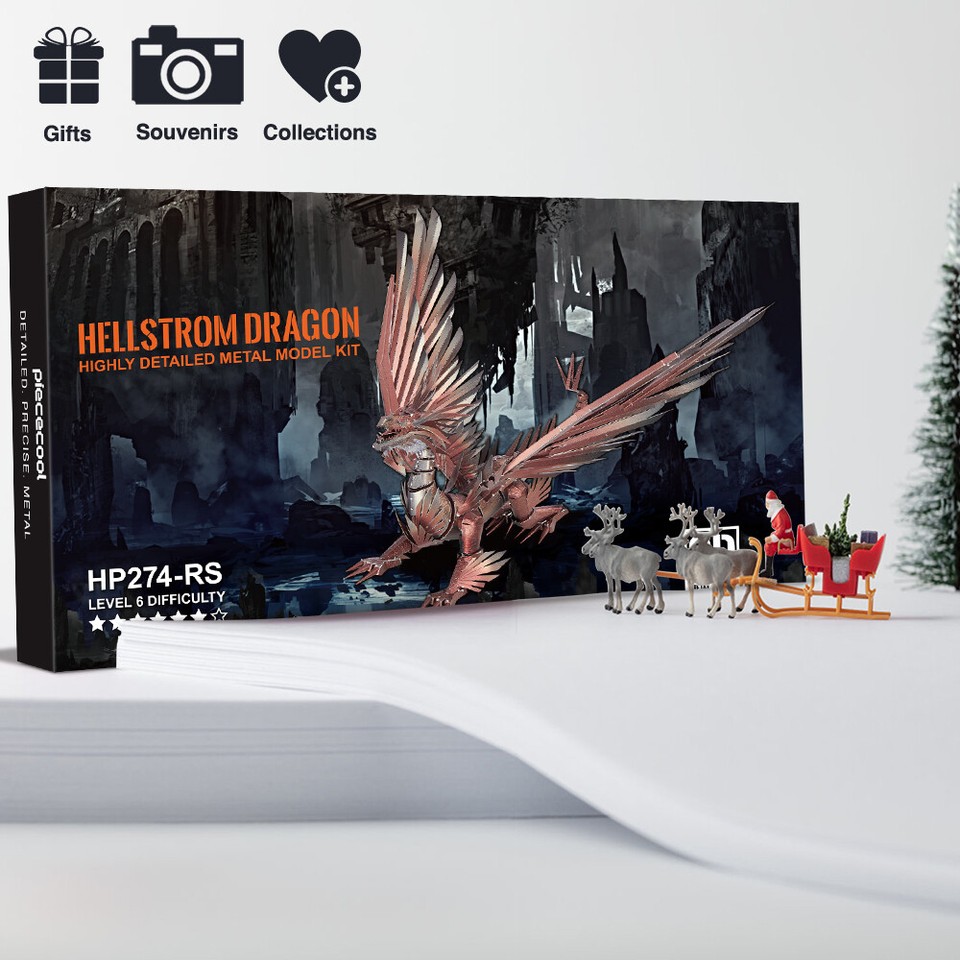 Piececool 3d puzzles for Adult Hellstorm Dragon Metal Model Kits halloween Gifts | eBay