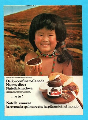 TOP979-PUBBLICITA'/ADVERTISING-1979-NUTELLA-FOTO N.3 SERIE NUTELLA E I ...
