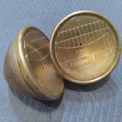 1928-1929 Ford Model A Headlights Head Light Lamp Lens Hotrod Hot Rat ...