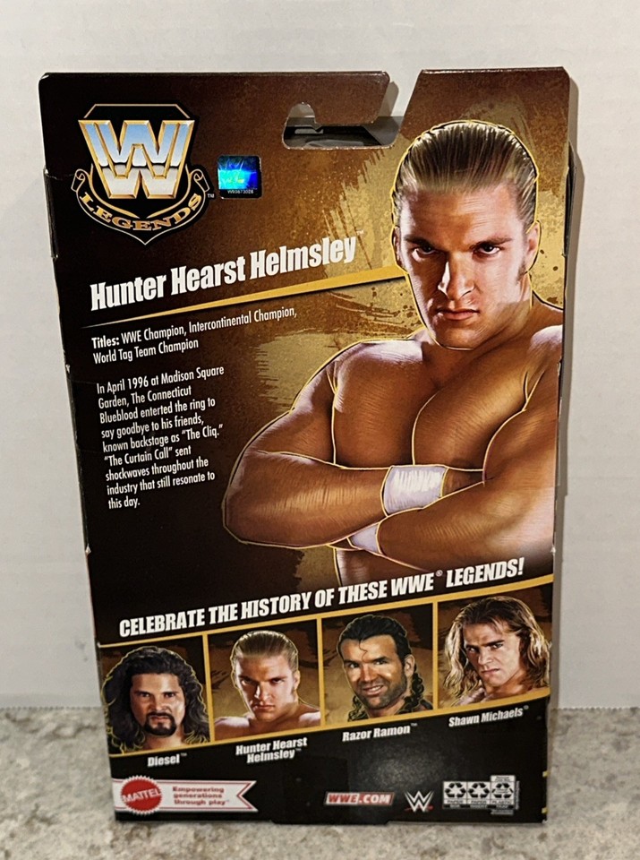 WWE Elite Collection Legends Series 28 Hunter Hearst Helmsley Kliq ...