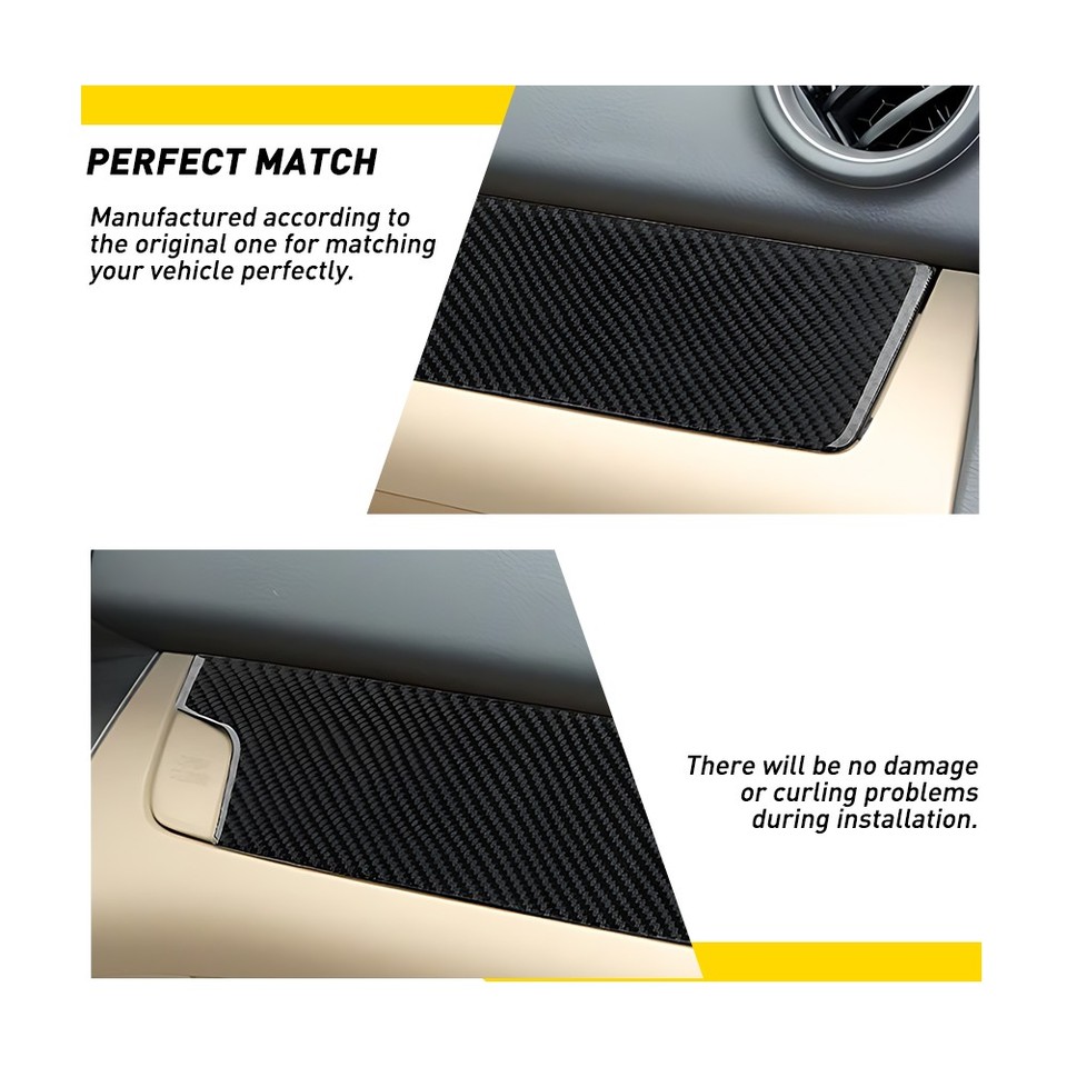 Carbon Fiber Co-Pilot Dashboard Panel Cover Trim For Toyota RAV4 2006 ...