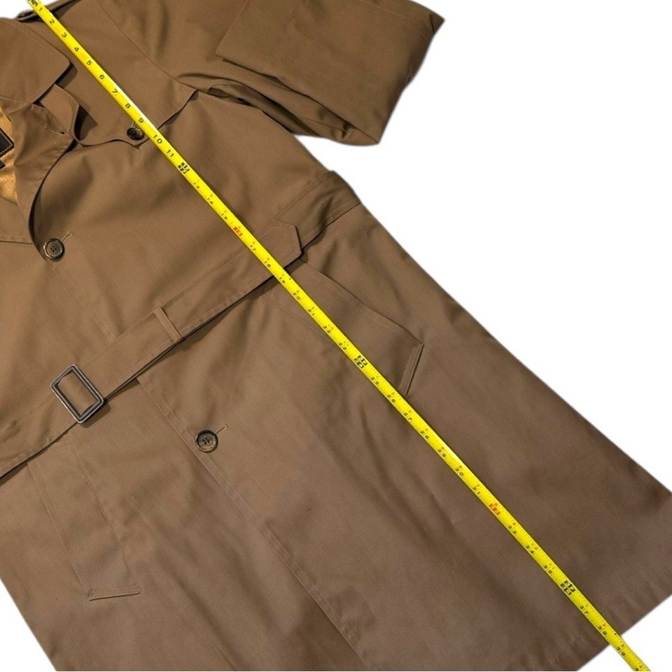 Vintage Botany 500 Classic Tan Trench Coat made in USA - 40/XL | eBay