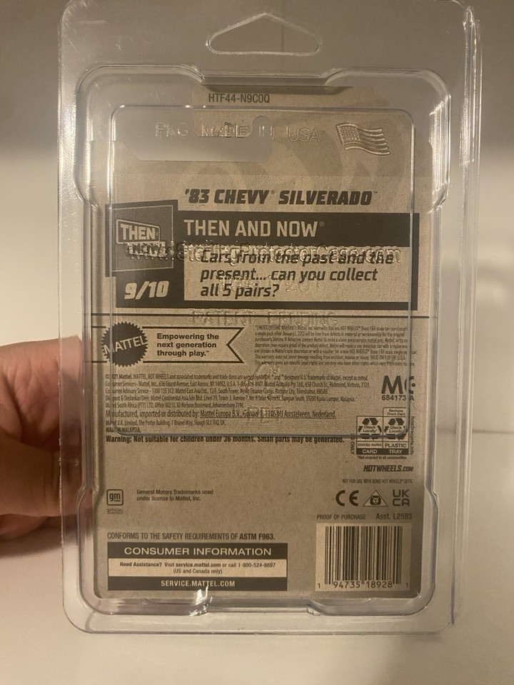 Hot Wheels -83 Chevy Silverado Super Treasure Hunt STH (CRACK BLISTER ...