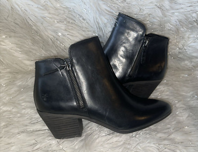 FRYE Women’s Boots Judith Double Zip Ankle Bootie Black Leather Size 9 ...
