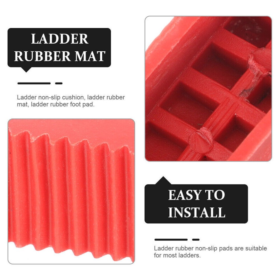 4Pcs Ladder Legs Covers Rubber Ladder Feet Protector Ladder Rest Mat ...