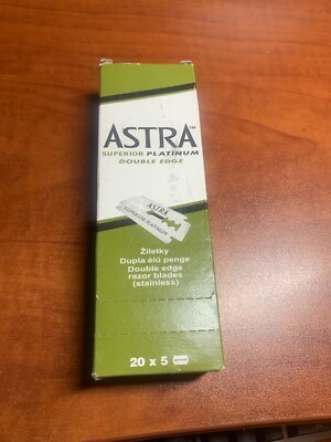 Astra Superior Platinum Double Edge Shaving Razor Blades 100 Pcs | eBay