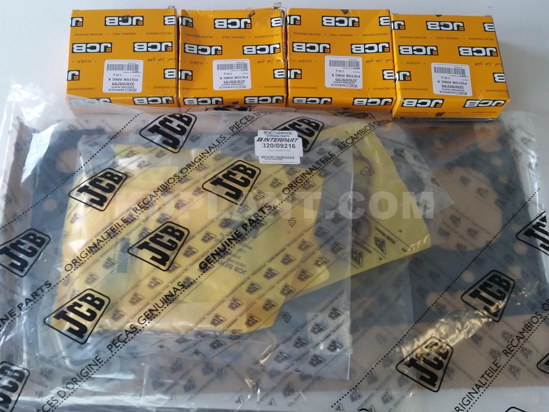 Genuine JCB Piston Ring Kit Std. Turbo, Set of 4 Pcs (Part# 320/09299 ...