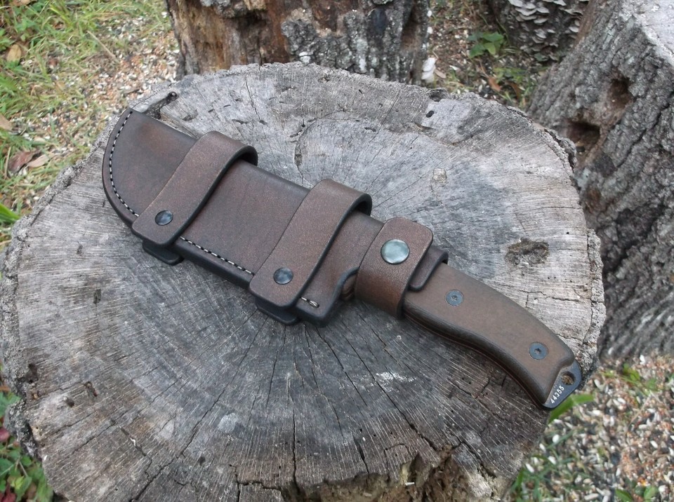 ESEE 6 CUSTOM LEATHER SHEATH (SHEATH ONLY) !READ DESCRIPTION! | eBay