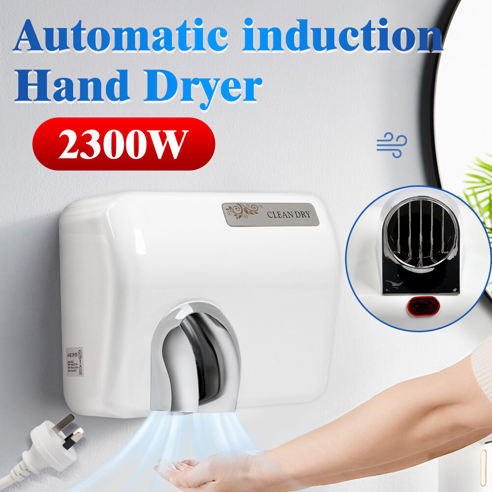 2300W Wall Mounted Super Powerful Automatic Electric Hand Dryer 360 ...