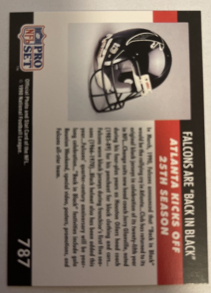 1990 Pro Set NFL Newsreel Atlanta Falcons Team Falcons are Back in ...