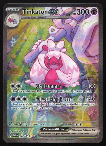 Tinkaton ex - 262/193 - Special Illustration Rare - Paldea Evolved ...
