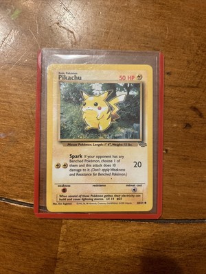 1st Edition 1999 Pokemon Card Pikachu Red Cheeks Jungle 60/64 | eBay