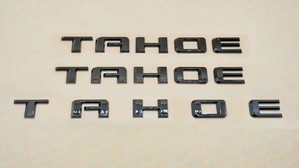 5pcs 2021 Gloss Black Chevrolet Tahoe Door Tailgate Premier Duramax ...