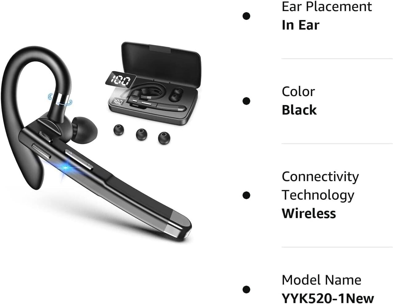 Trucker Wireless Mic Blue Parrot Bluetooth Noise Cancelling Headset ...